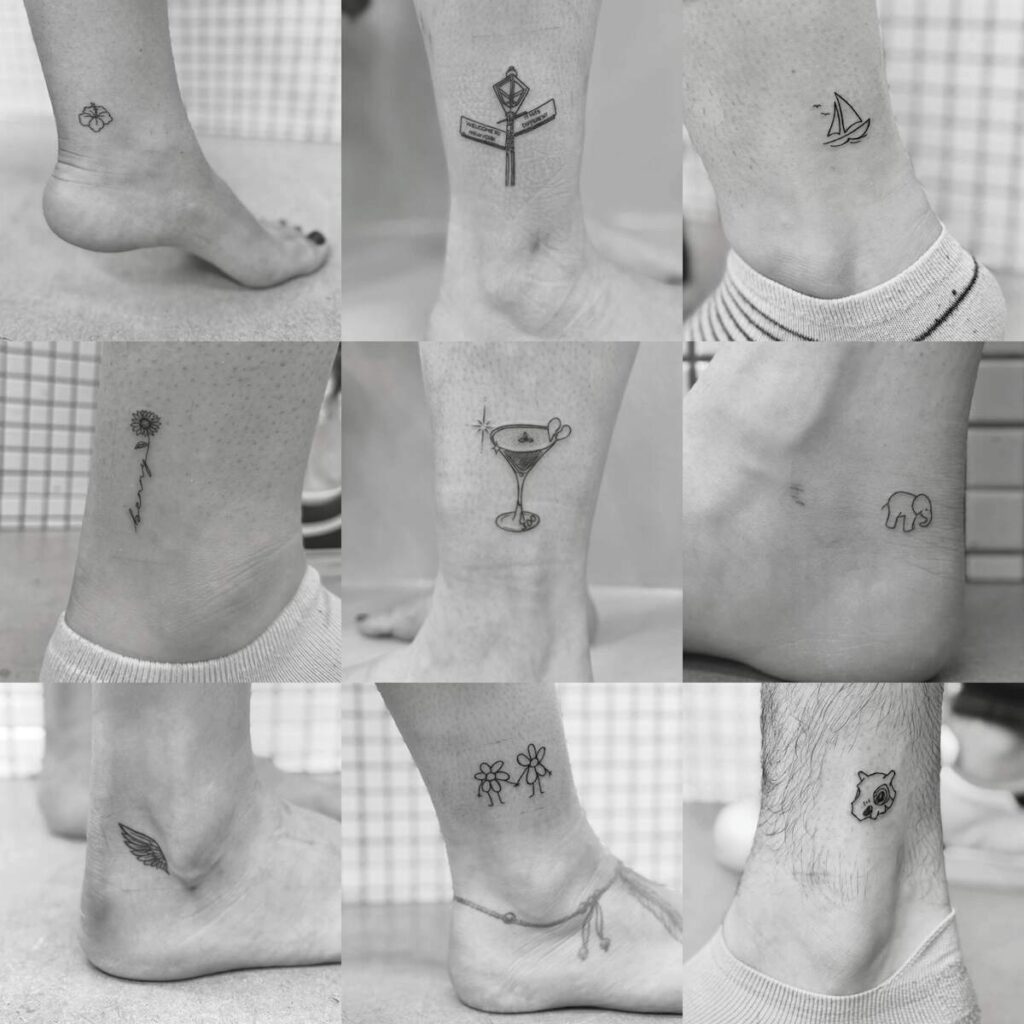 Fine Line Mountain Tattoo Examples